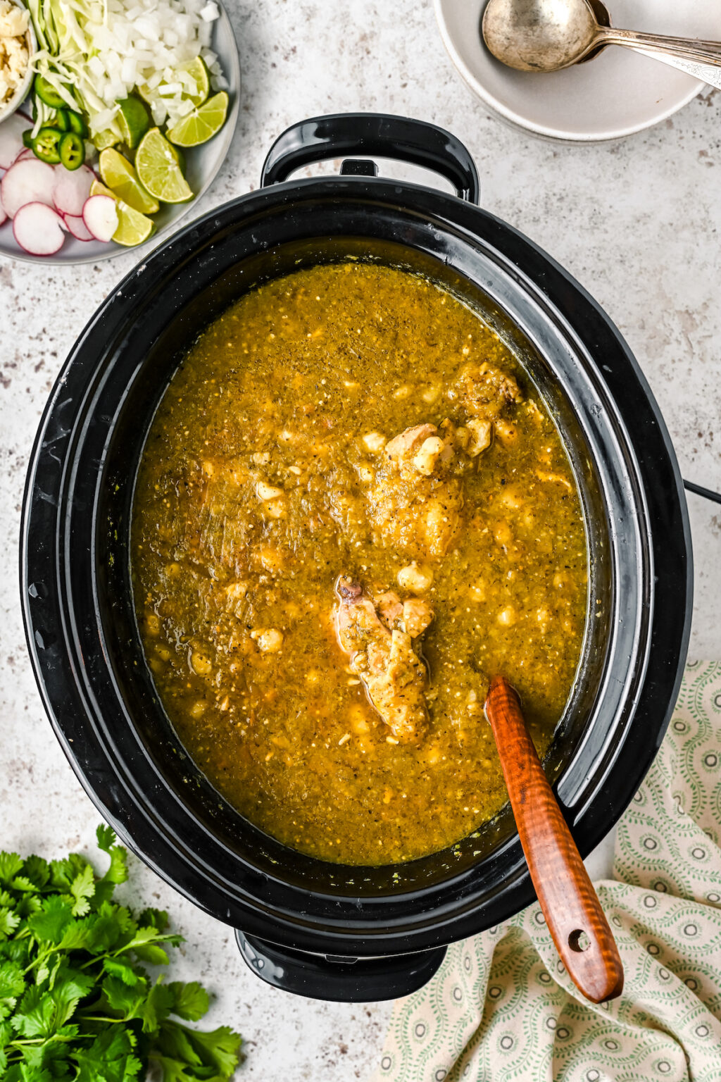 Crockpot Mexican Pozole Verde Recipe | The Novice Chef