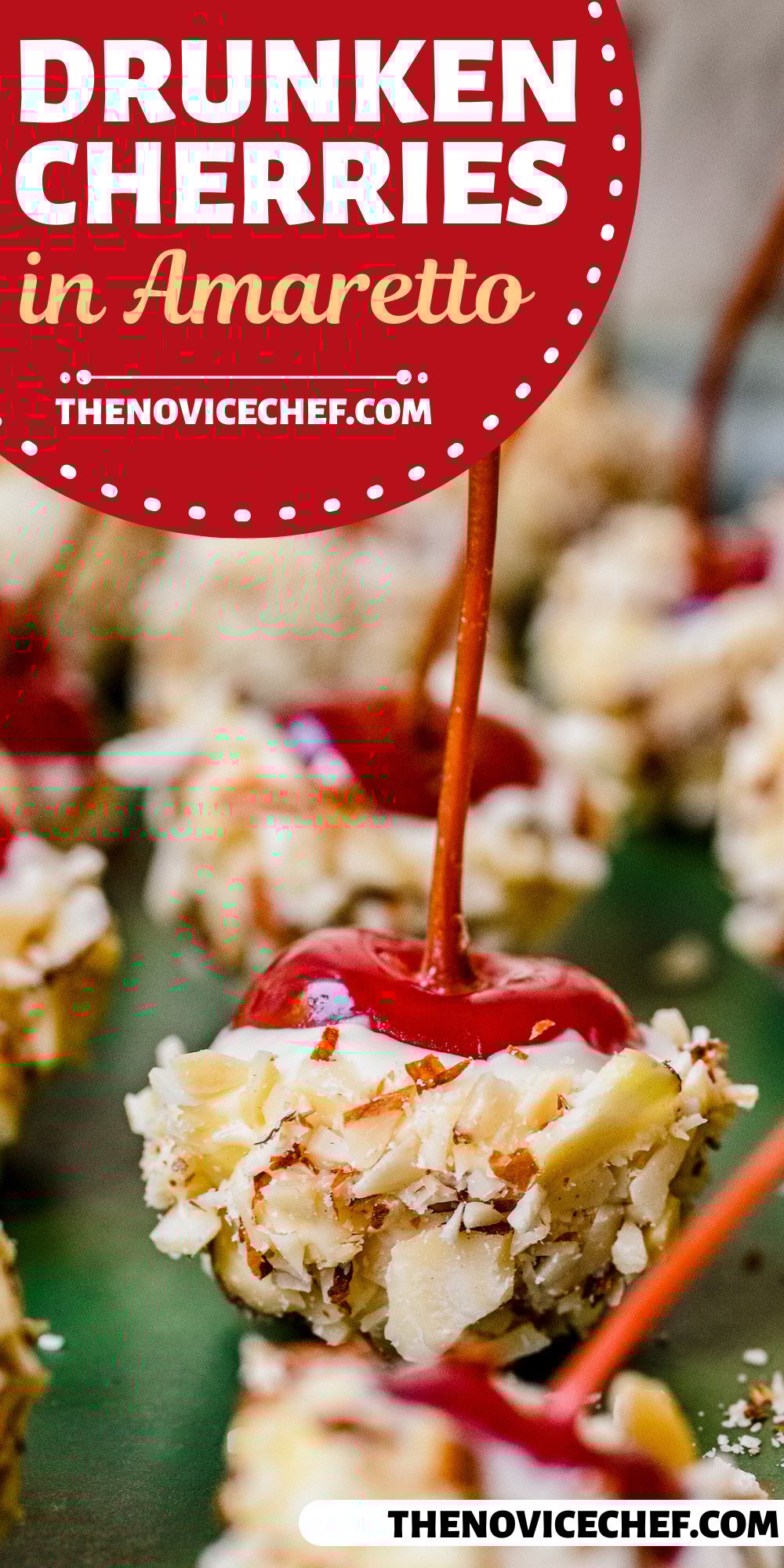 Drunken Cherries in Amaretto | The Novice Chef