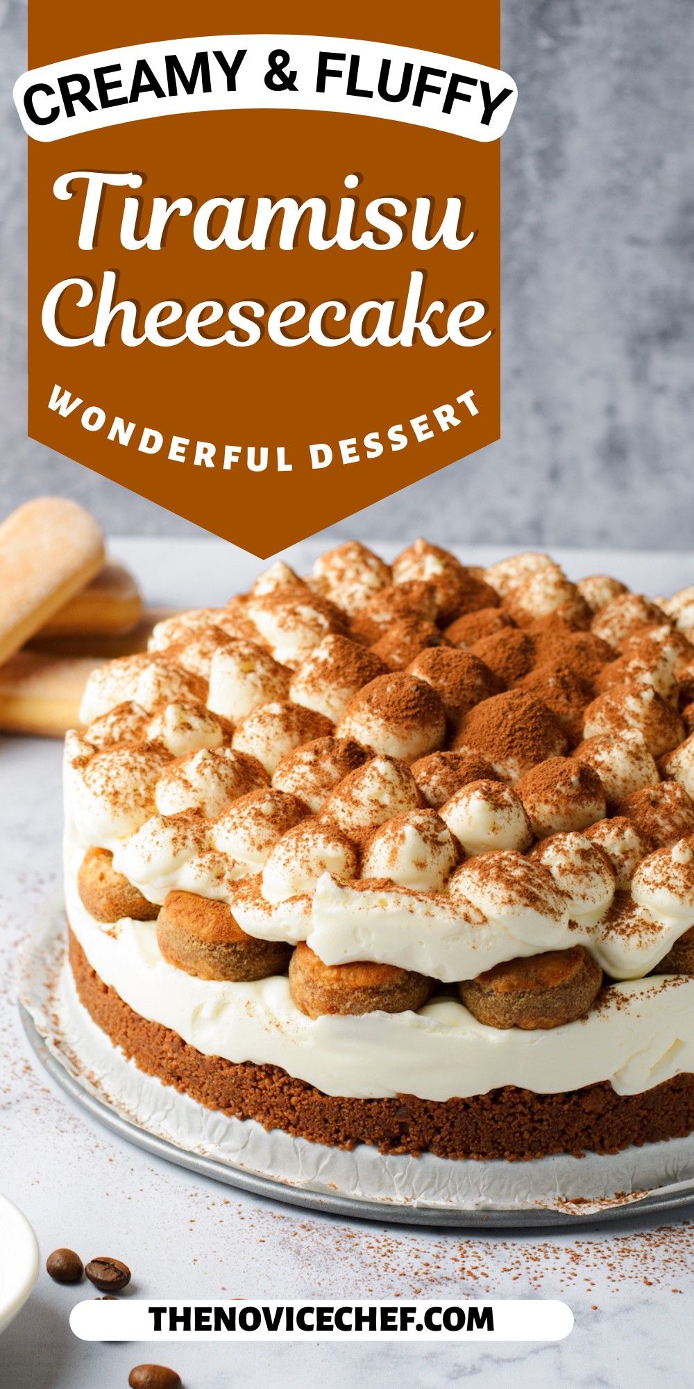 Tiramisu Cheesecake Recipe | The Novice Chef