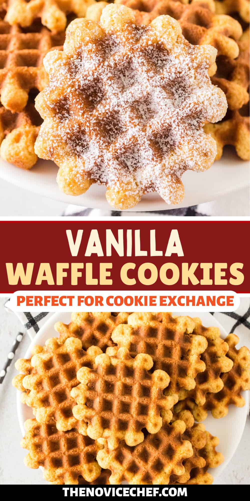 Vanilla Waffle Cookies Recipe | The Novice Chef