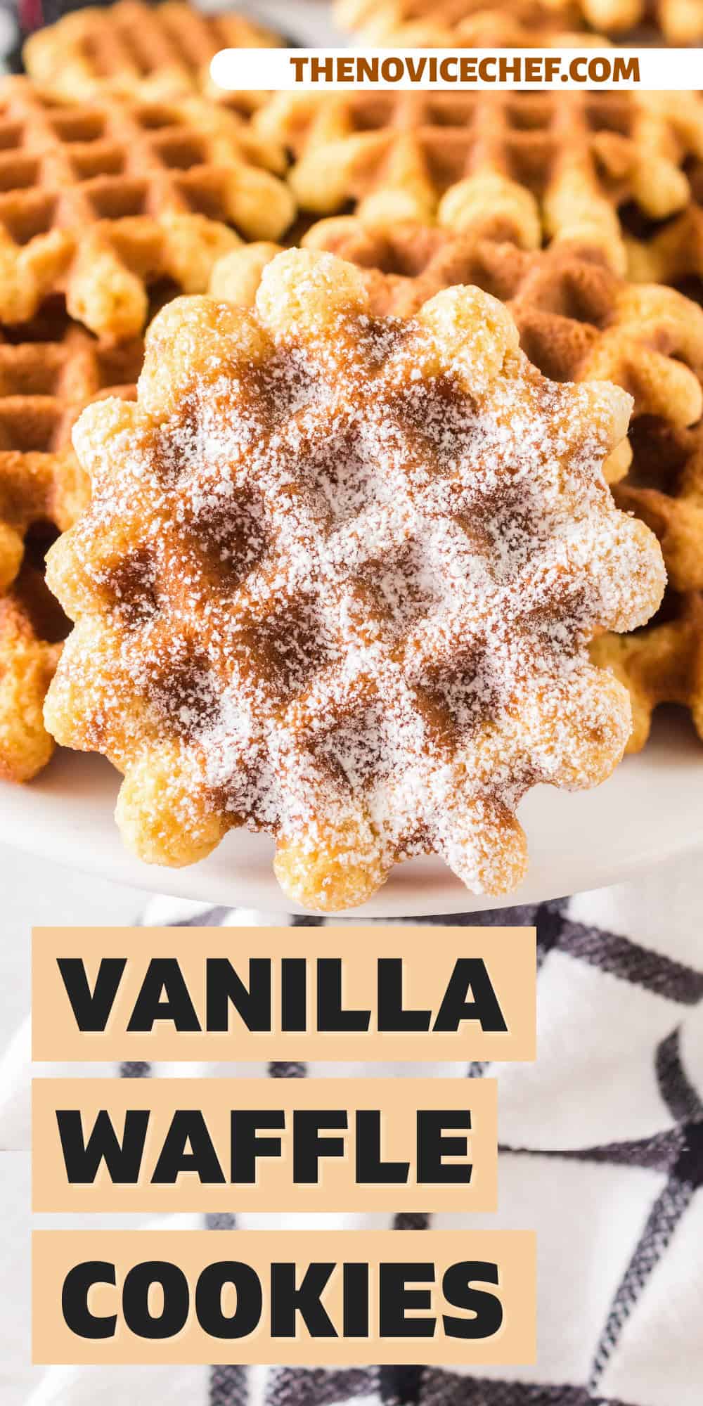 Vanilla Waffle Cookies Recipe | The Novice Chef