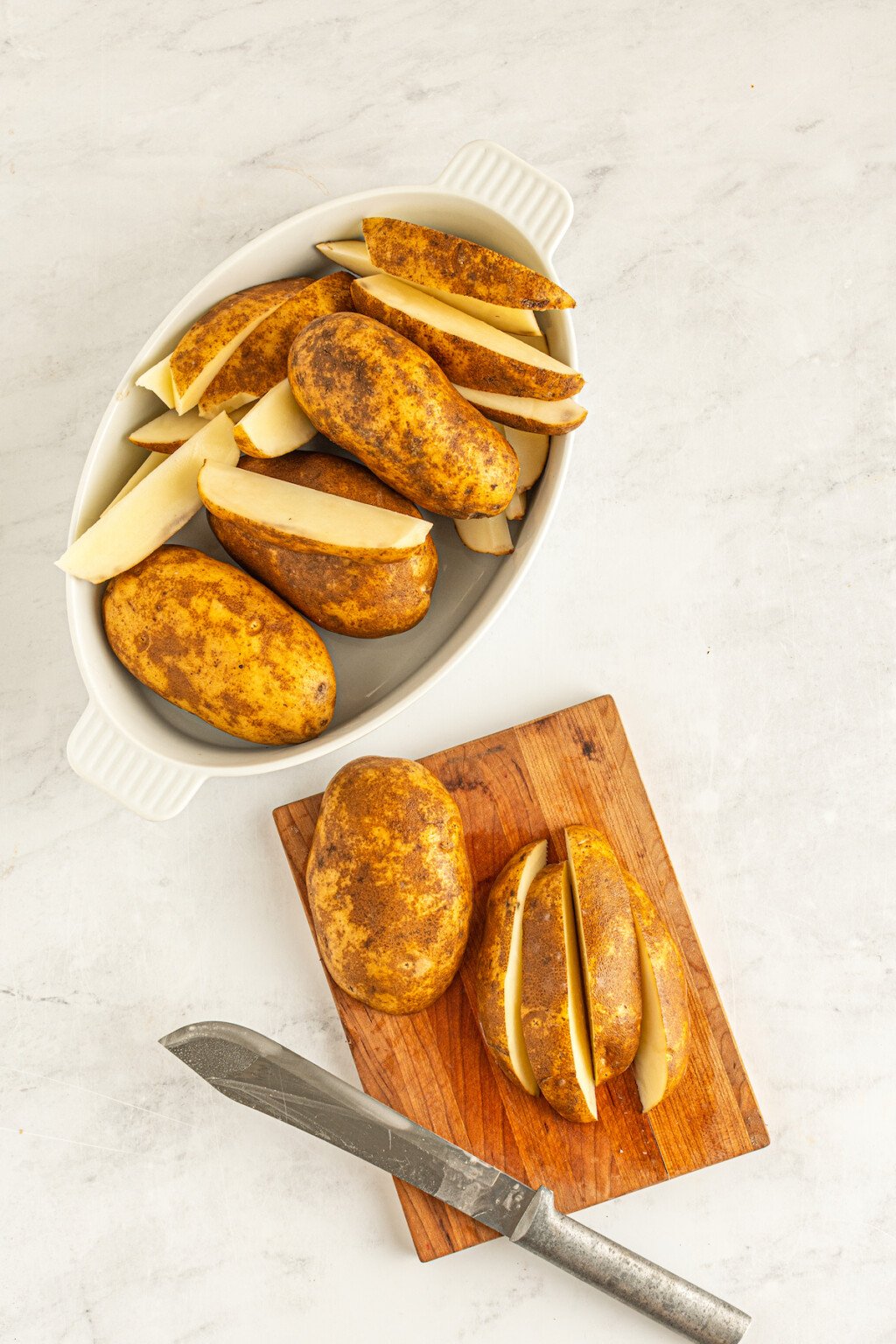 Crispy Baked Potato Wedges | The Novice Chef