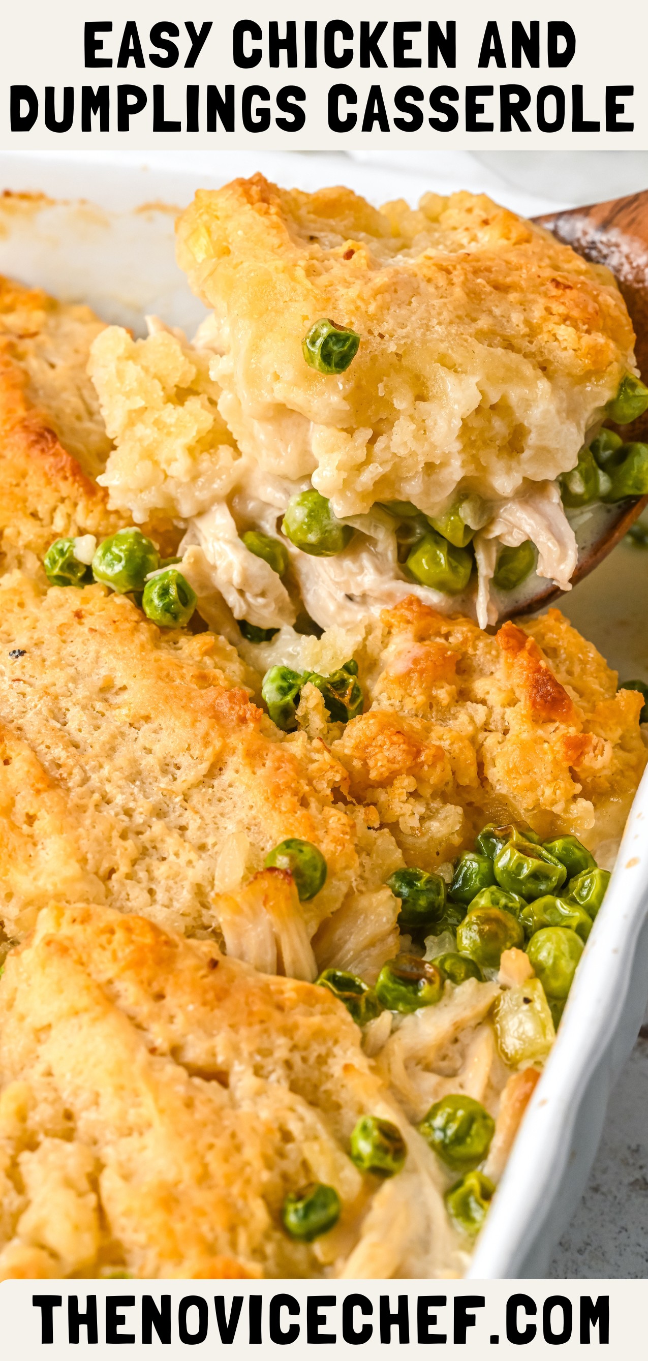 Chicken and Dumplings Casserole | The Novice Chef
