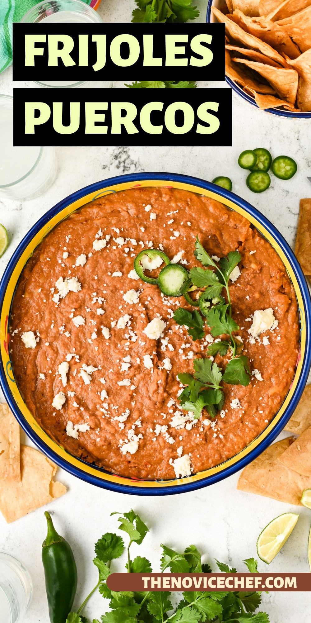 Frijoles Puercos (Mexican Bean Dip) | The Novice Chef