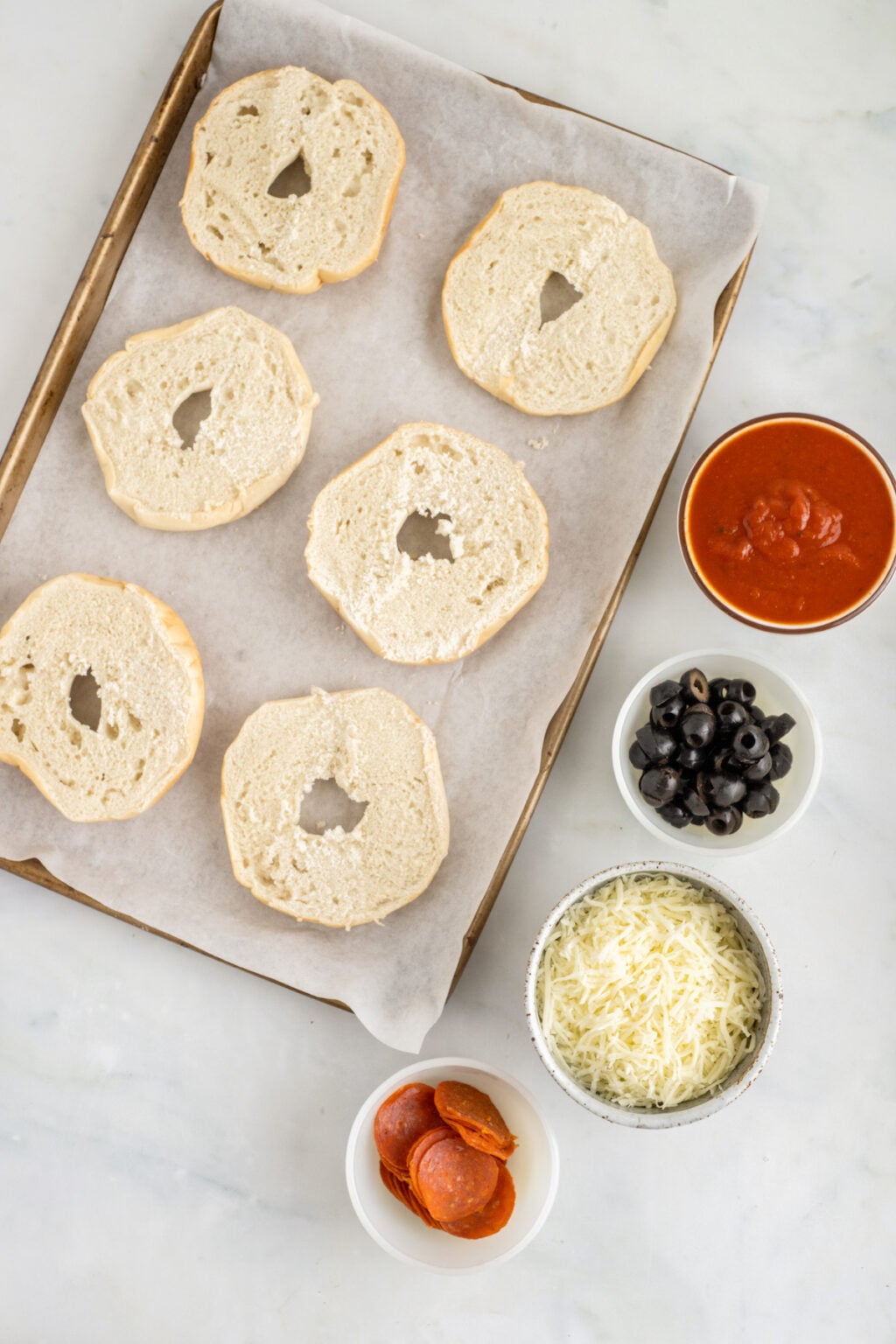 Quick Pizza Bagels | The Novice Chef