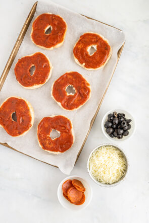 Quick Pizza Bagels | The Novice Chef