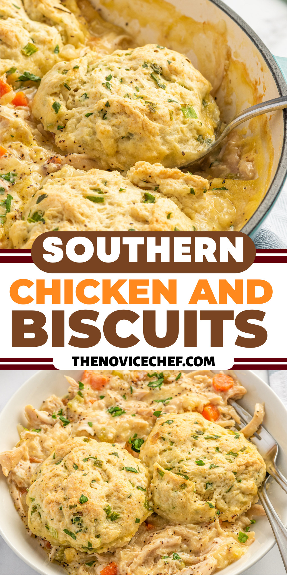 Southern Chicken and Biscuits | The Novice Chef