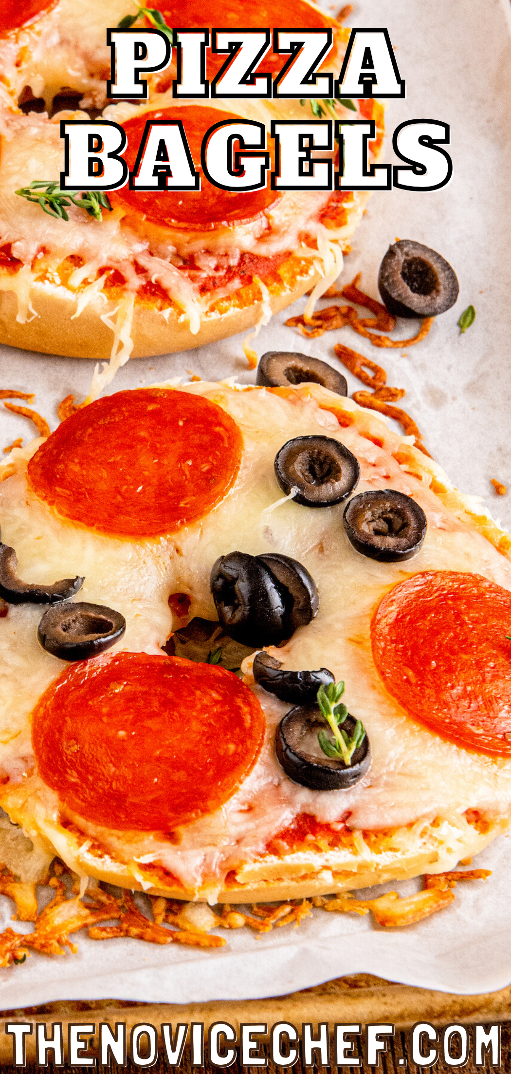 Quick Pizza Bagels | The Novice Chef