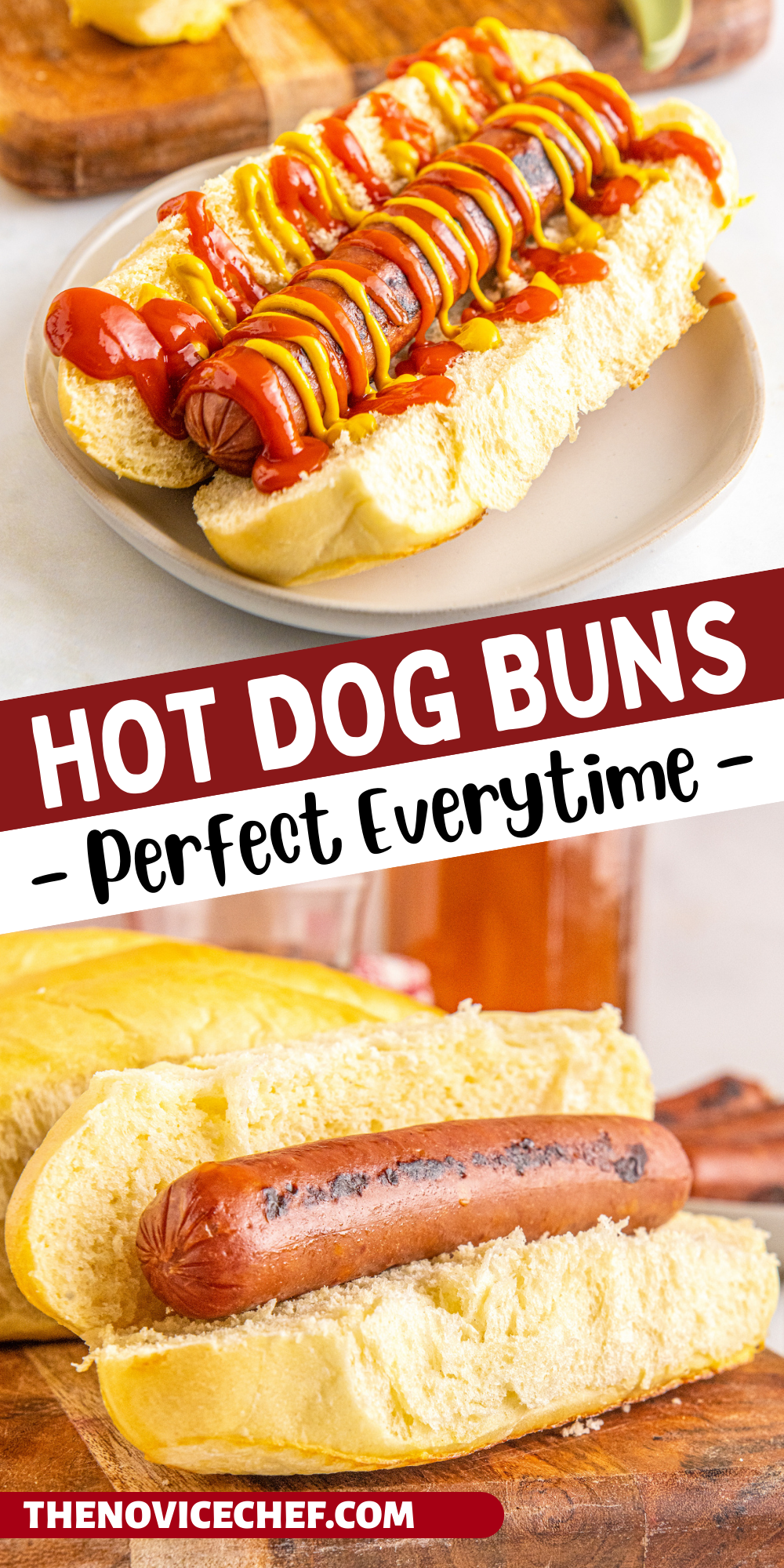 Hot Dog Bun Recipe | The Novice Chef
