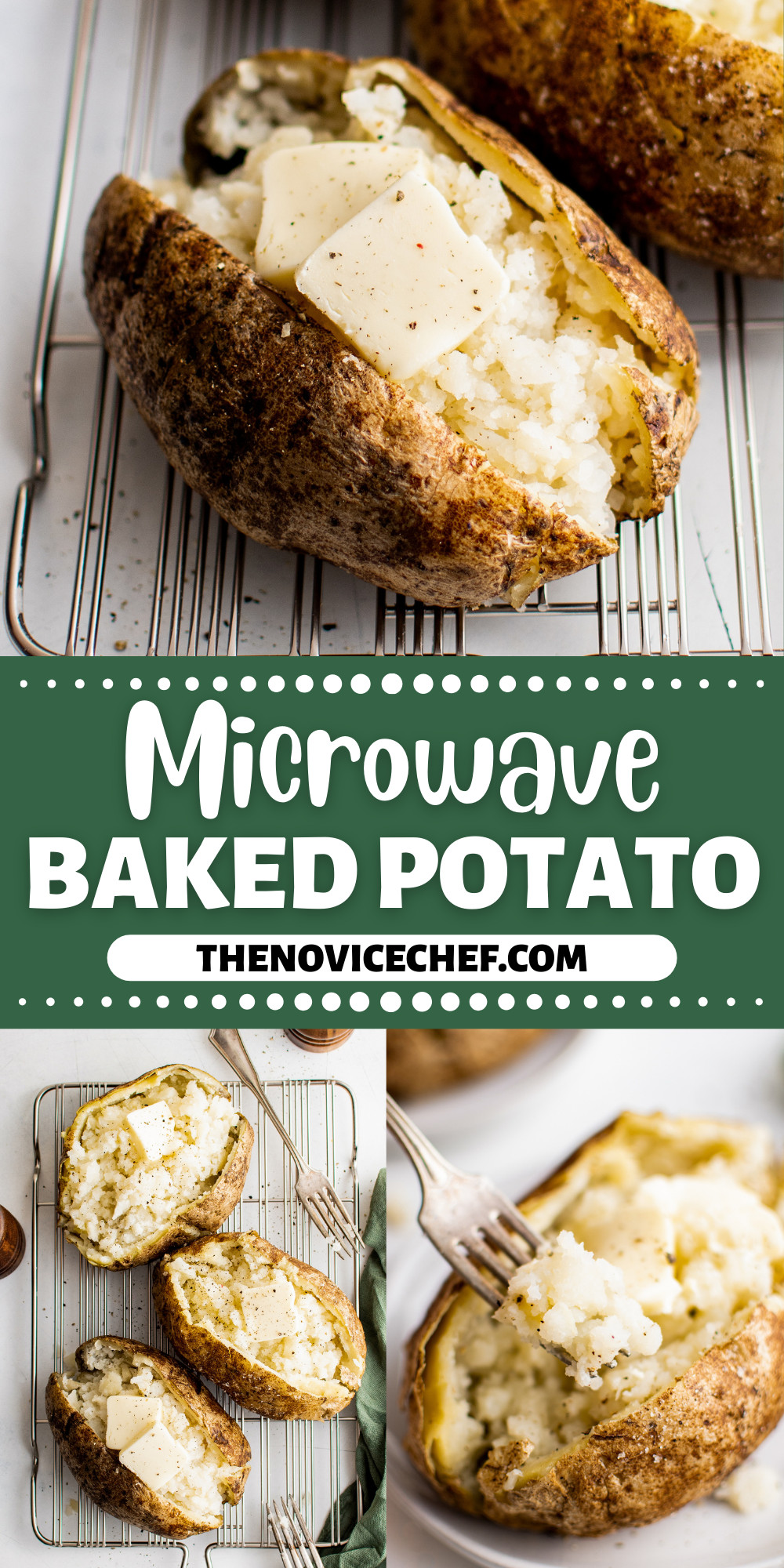 Microwave Baked Potato | The Novice Chef