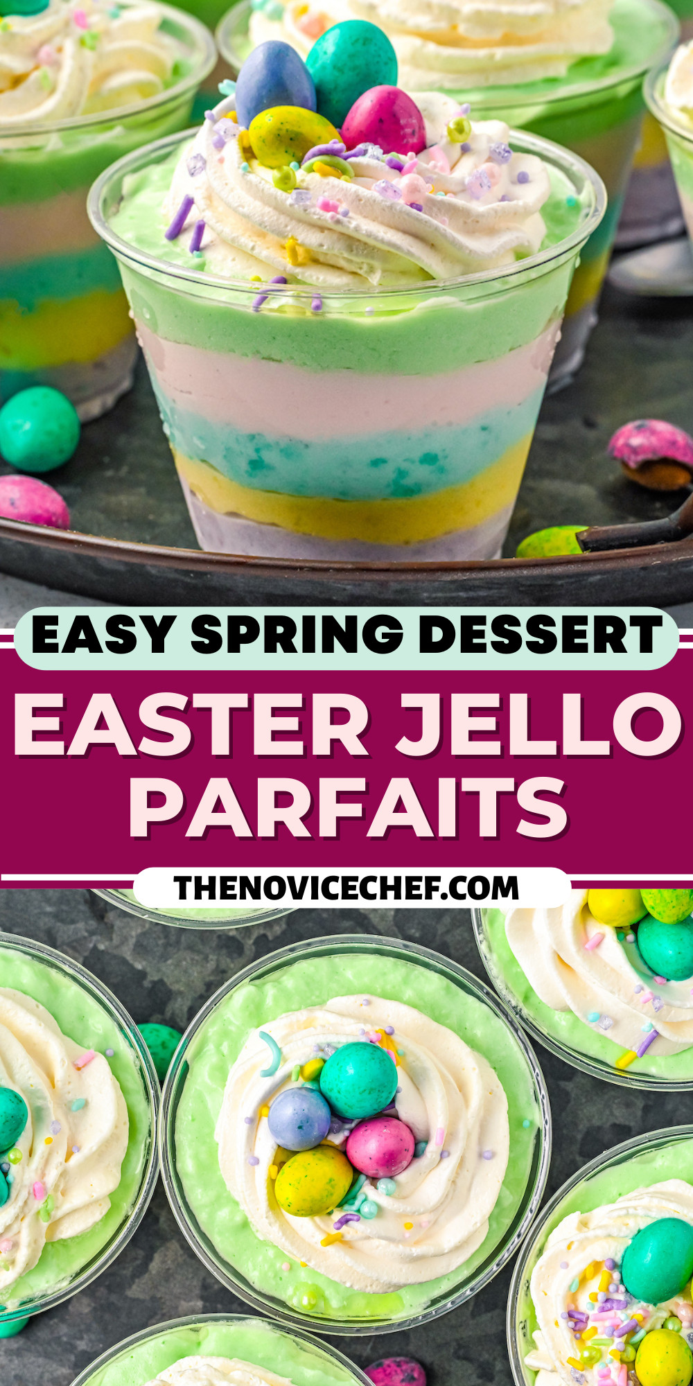 Easter Jello Parfait | The Novice Chef