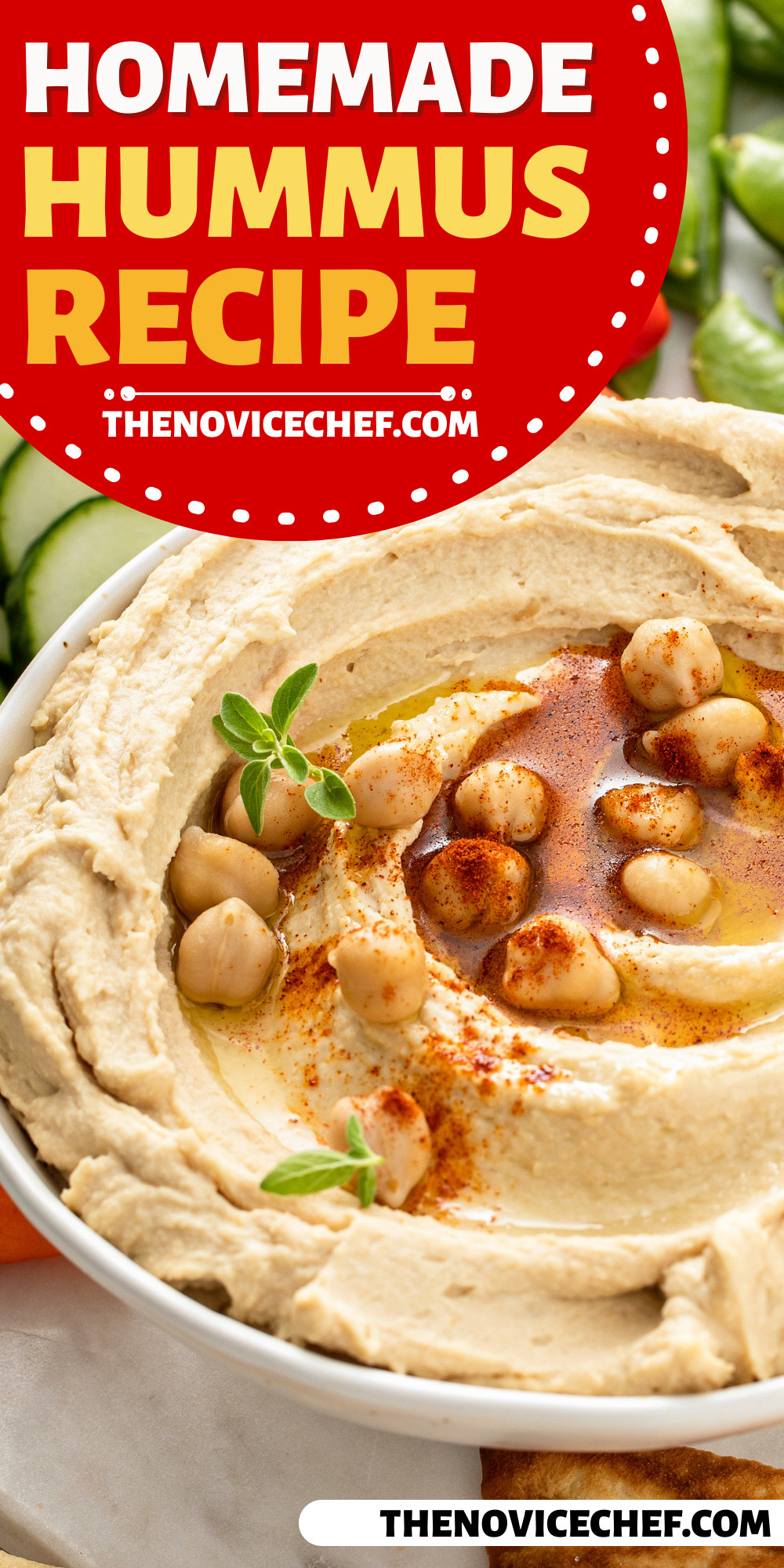 Easy Hummus Recipe | The Novice Chef