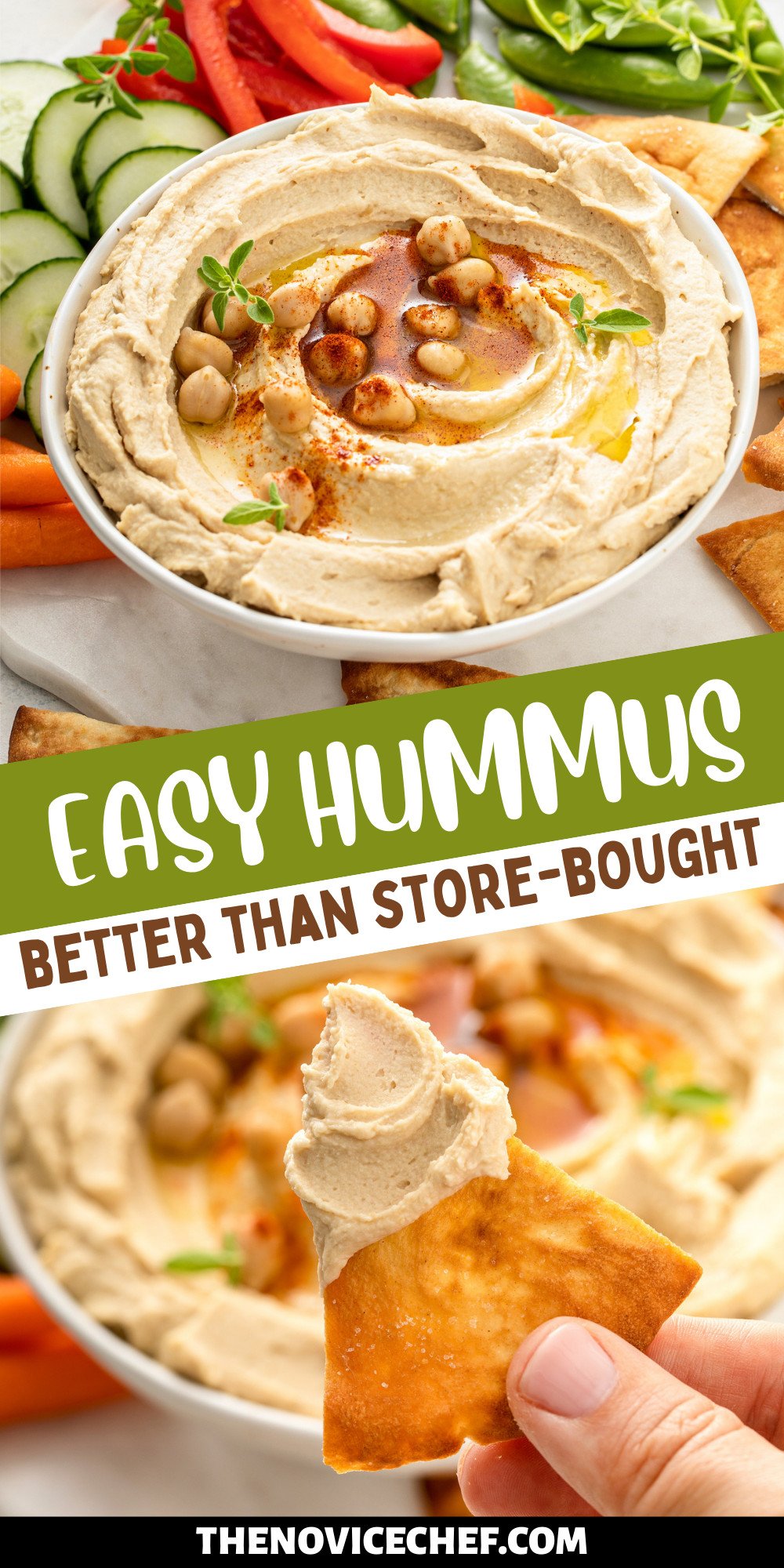 Easy Hummus Recipe | The Novice Chef