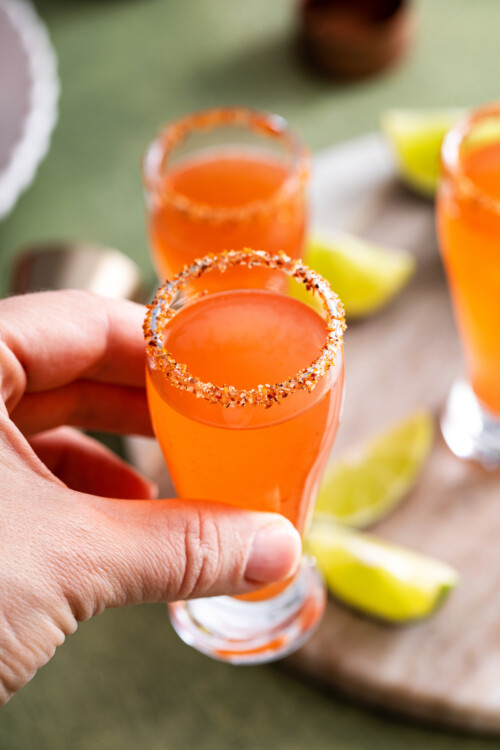 Mexican Candy Shot (Paleta Shot) | The Novice Chef