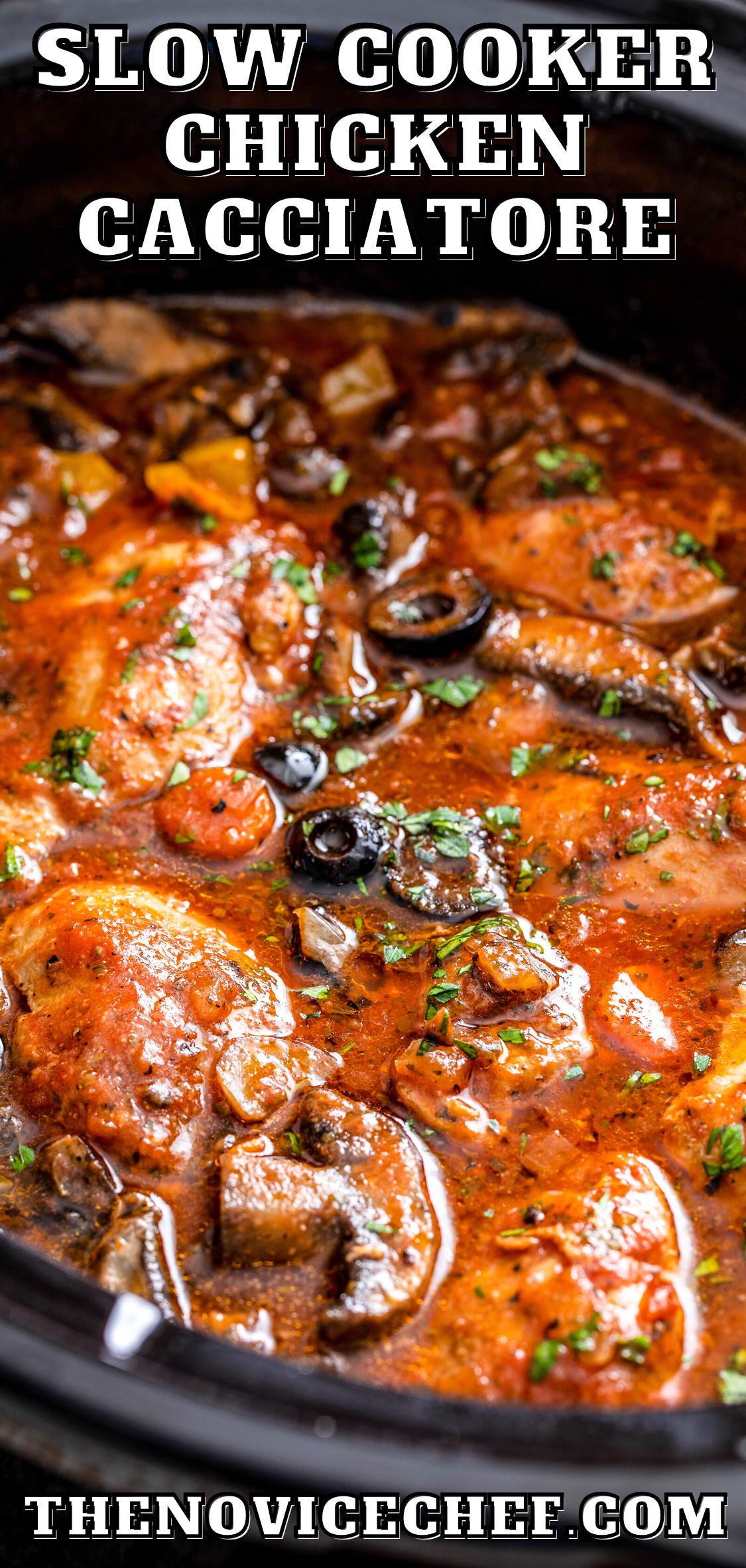 Crockpot Chicken Cacciatore Recipe The Novice Chef
