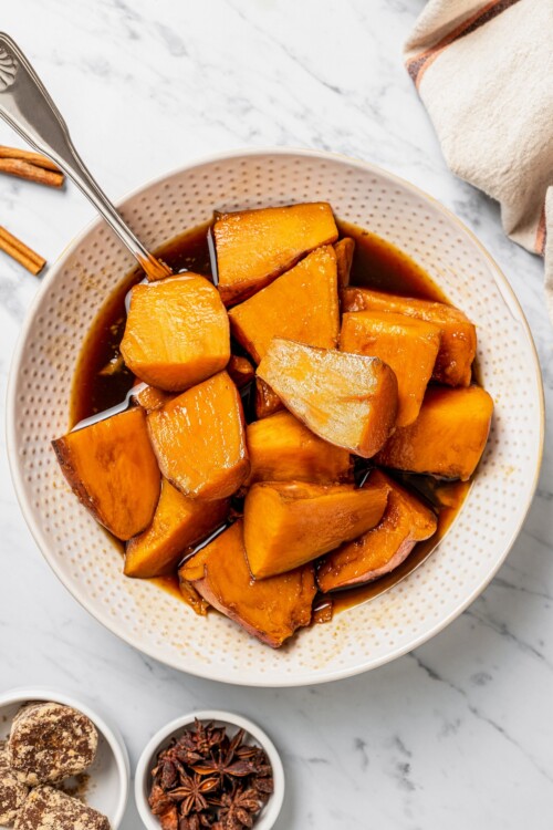 Camote con Dulce Recipe | Mexican Candied Sweet Potatoes