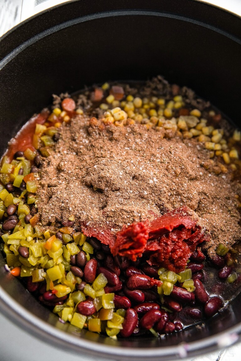 Easy Ground Beef Chili Recipe | The Novice Chef