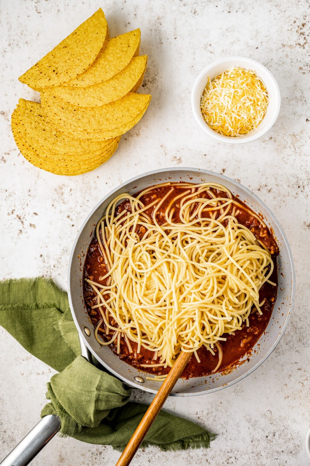 Spaghetti Tacos | The Novice Chef