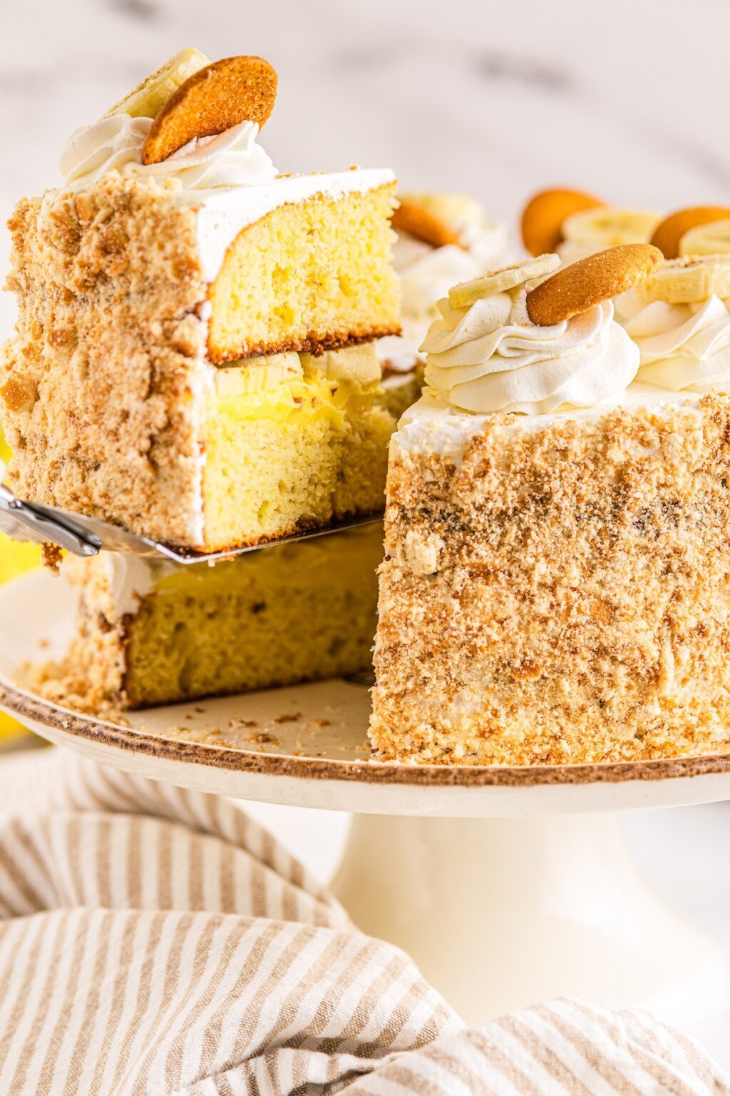 Banana Pudding Cake | The Novice Chef