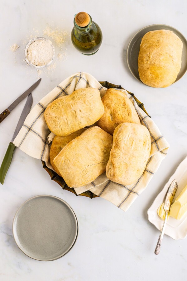 Easy Ciabatta Rolls | The Novice Chef