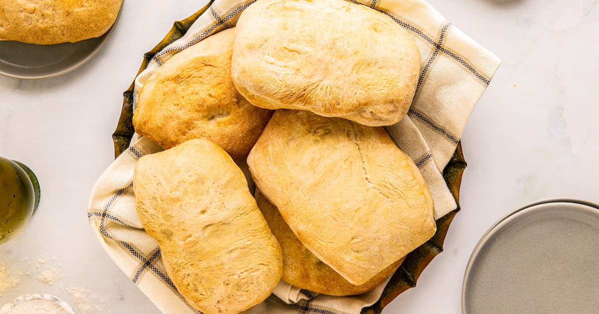 Easy Ciabatta Rolls | The Novice Chef
