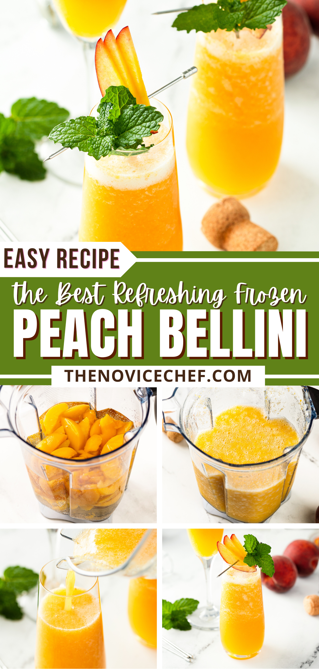 Peach Bellini | The Novice Chef