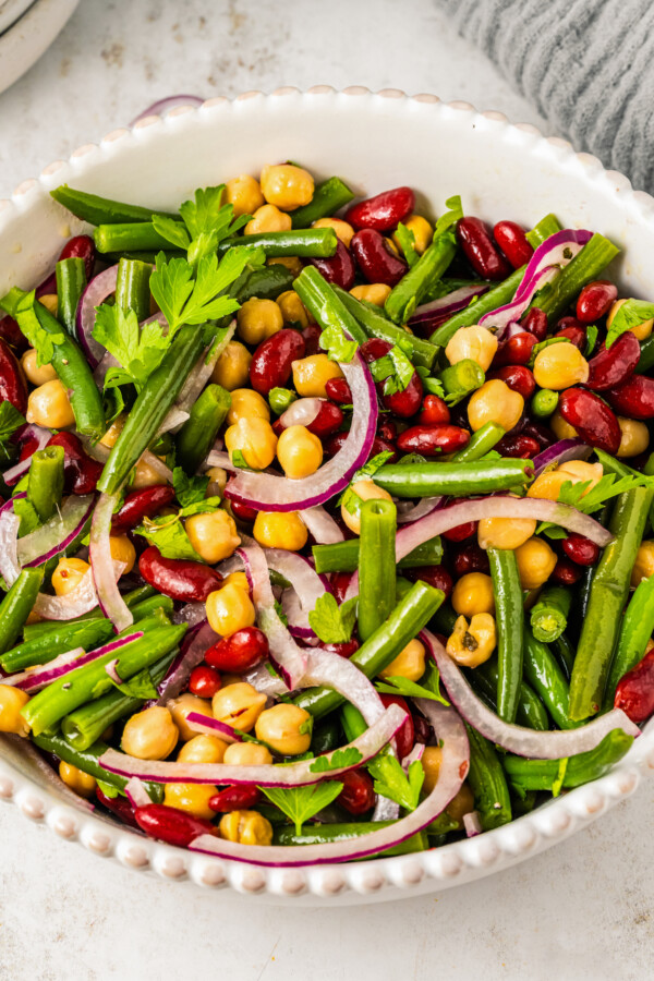 Three Bean Salad Recipe | The Novice Chef