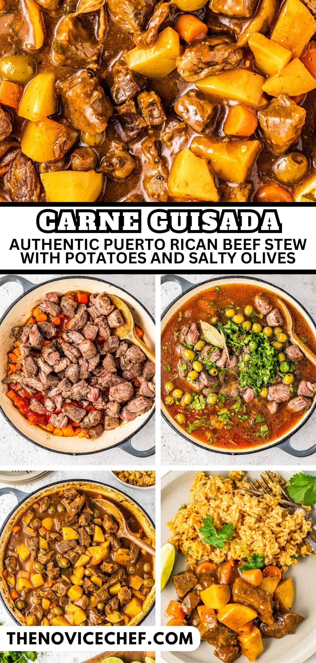 Carne Guisada (Puerto Rican Beef Stew) | The Novice Chef