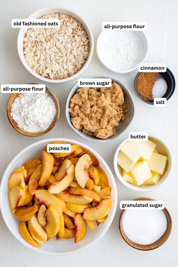 Old-Fashioned Peach Crisp Recipe | The Novice Chef