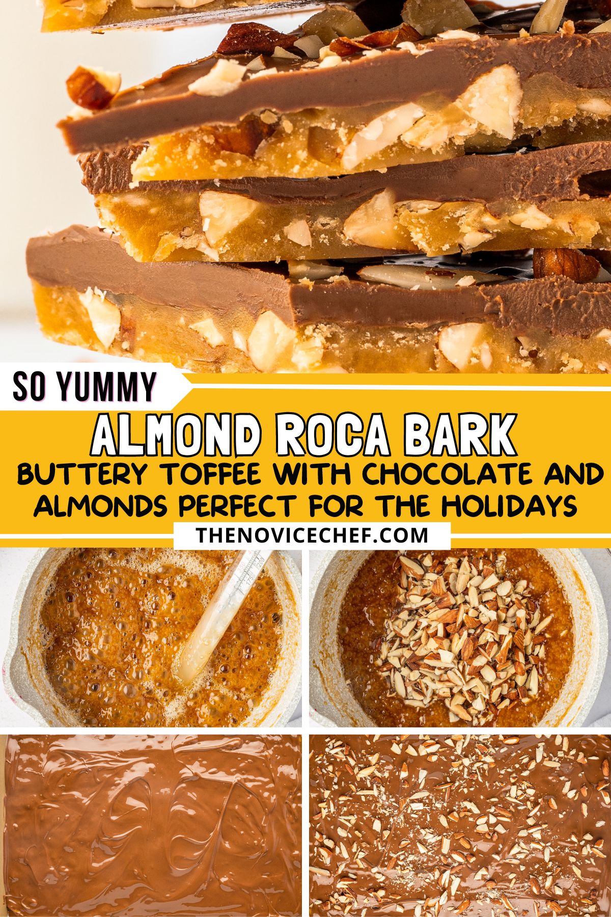 Homemade Almond Roca Recipe | The Novice Chef