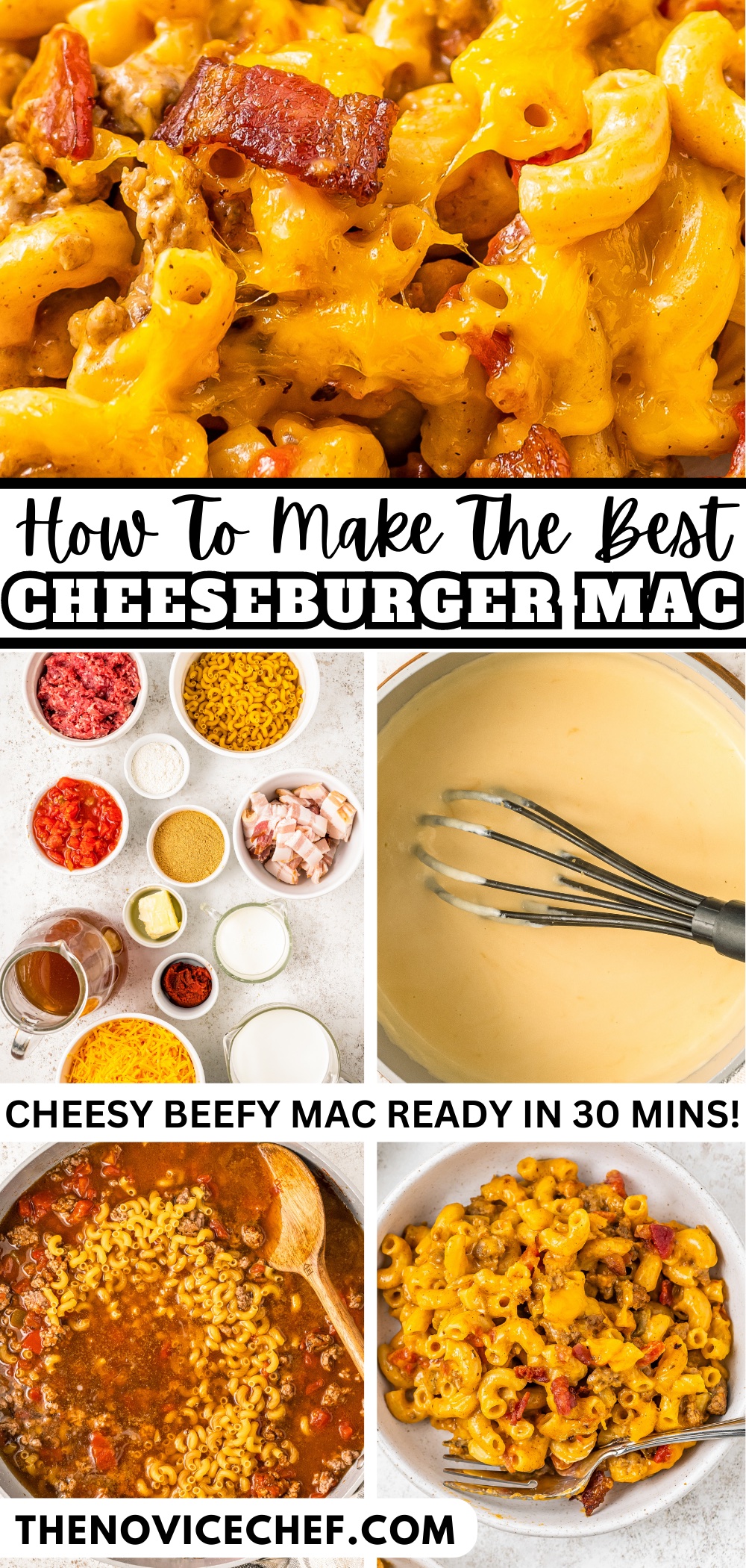 Cheeseburger Macaroni - The Novice Chef