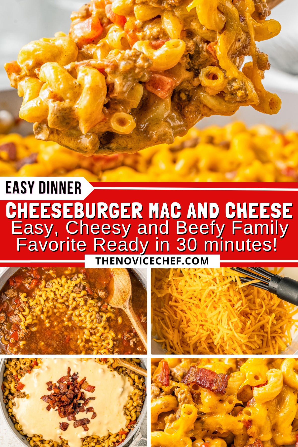 Cheeseburger Macaroni - The Novice Chef