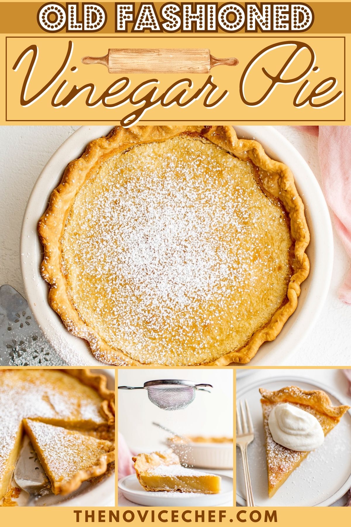Vinegar Pie | The Novice Chef