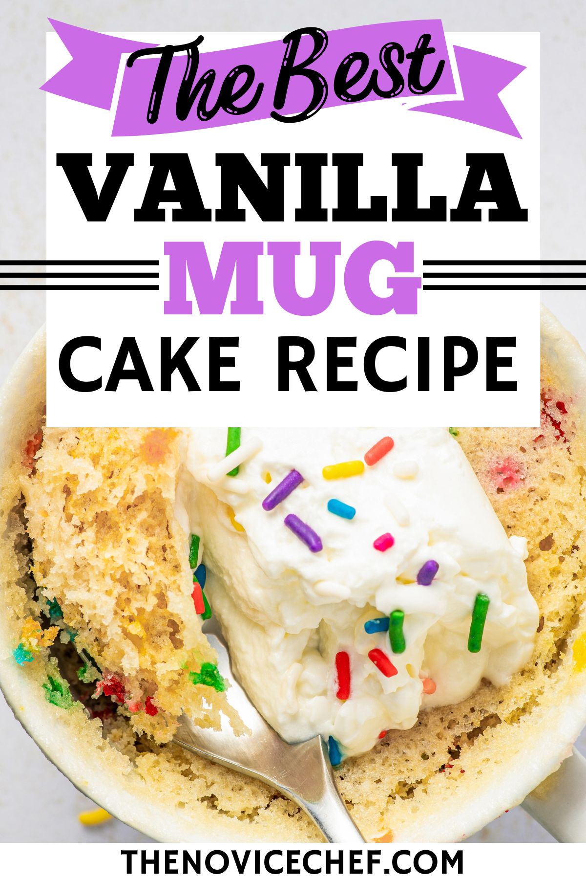 Vanilla Mug Cake | The Novice Chef