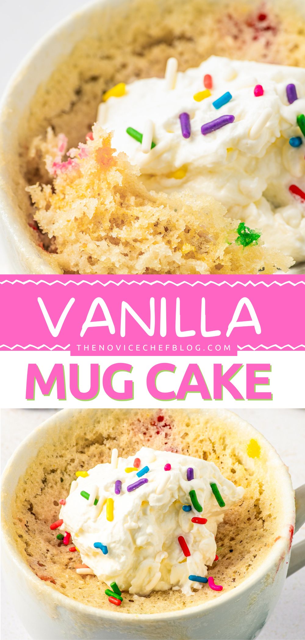 Vanilla Mug Cake | The Novice Chef