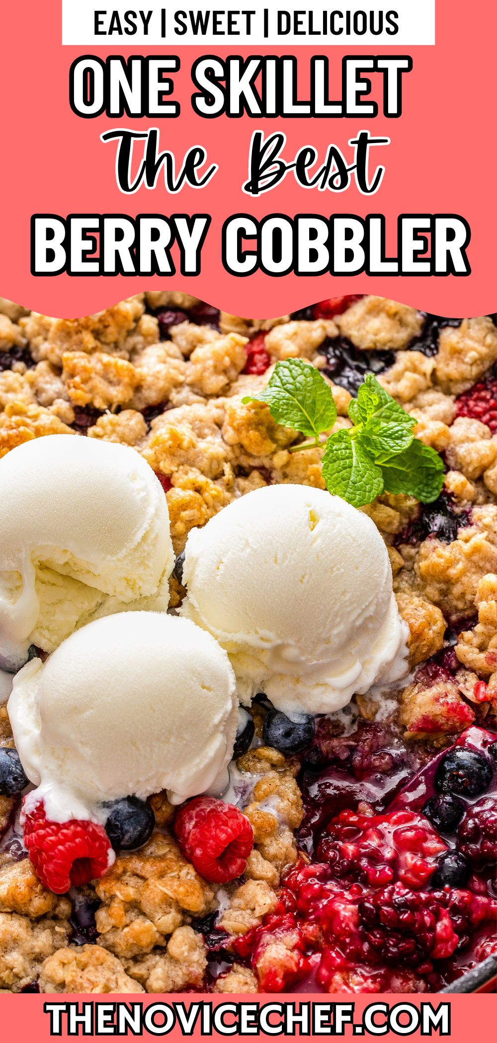 Best Mixed Berry Cobbler Recipe | The Novice Chef