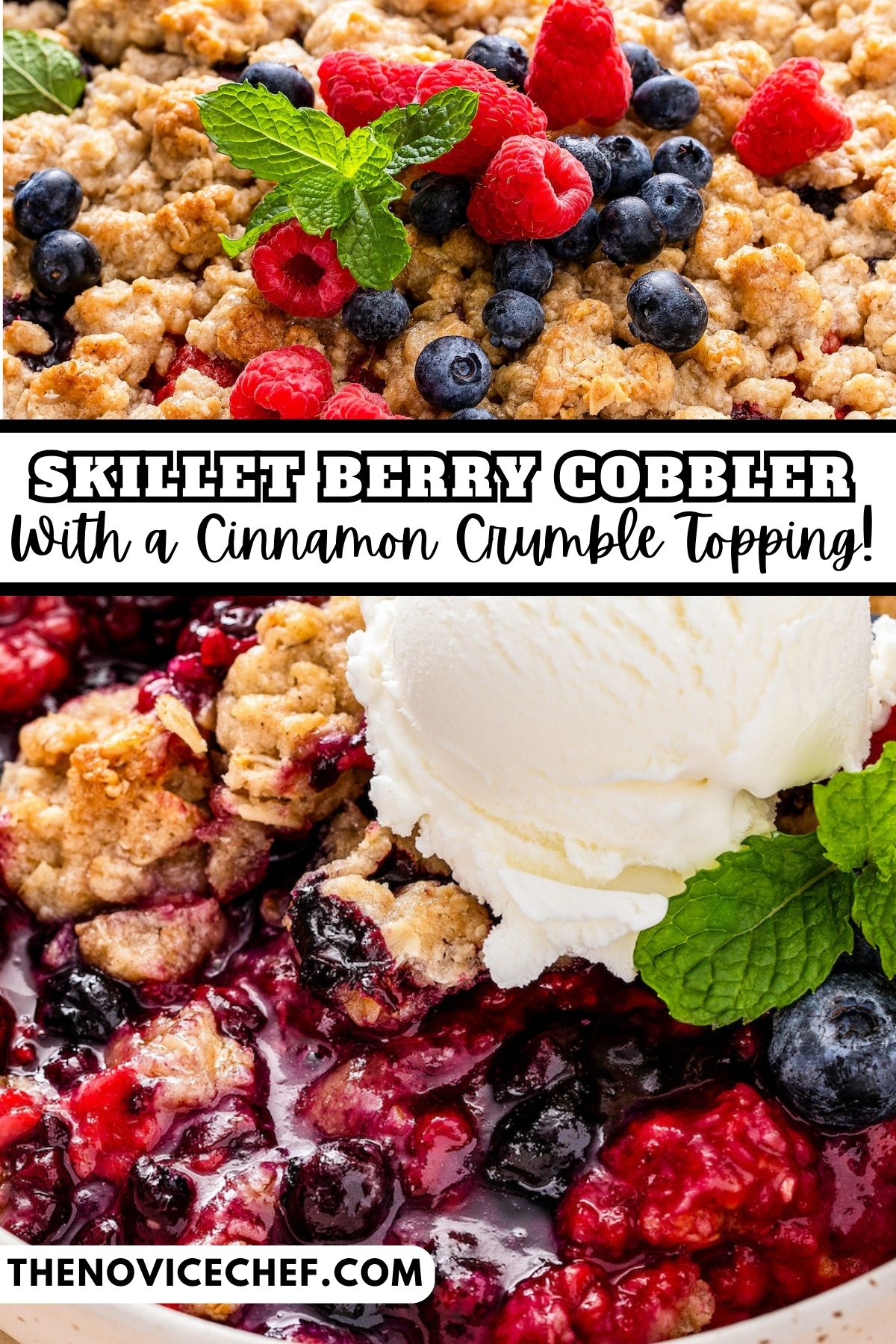 Best Mixed Berry Cobbler Recipe | The Novice Chef
