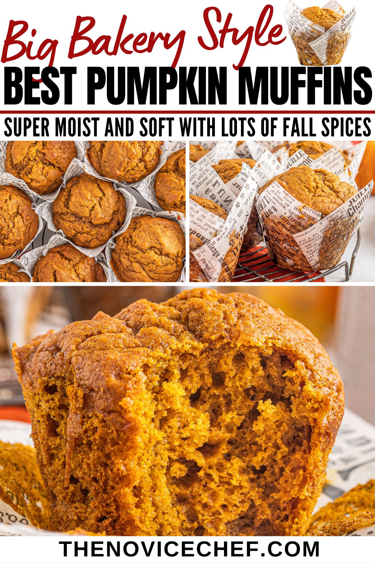 Easy Pumpkin Muffins Recipe | The Novice Chef