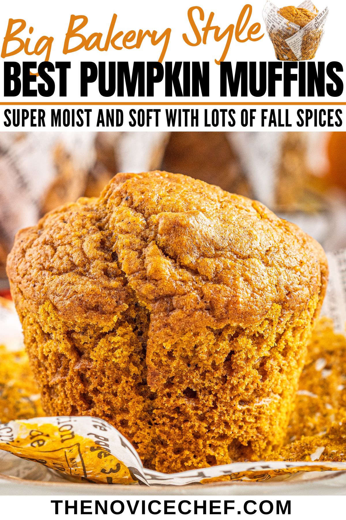 Easy Pumpkin Muffins Recipe | The Novice Chef