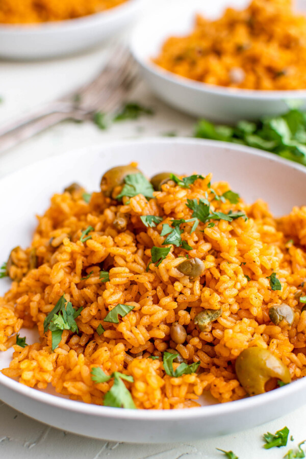 Arroz con Gandules (Puerto Rican Rice with Pigeon Peas)