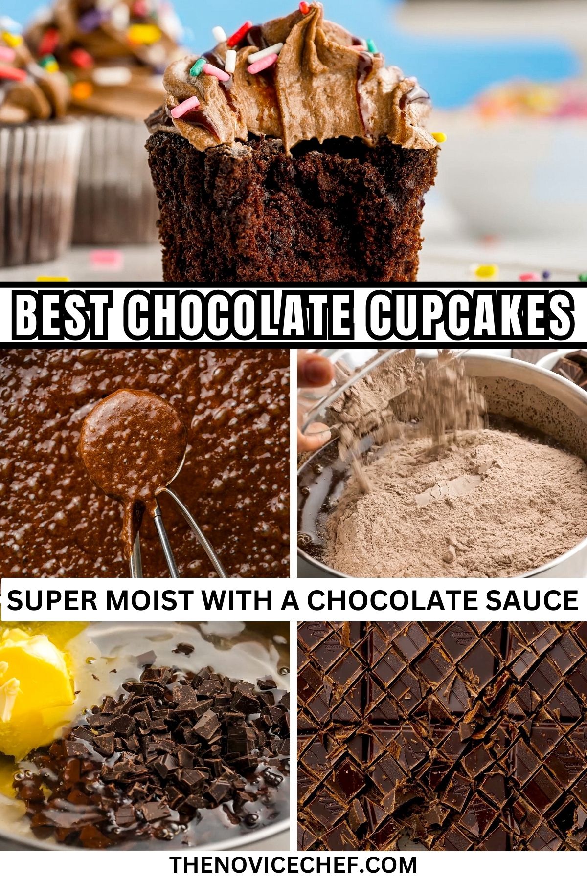 The Best Chocolate Cupcakes | The Novice Chef