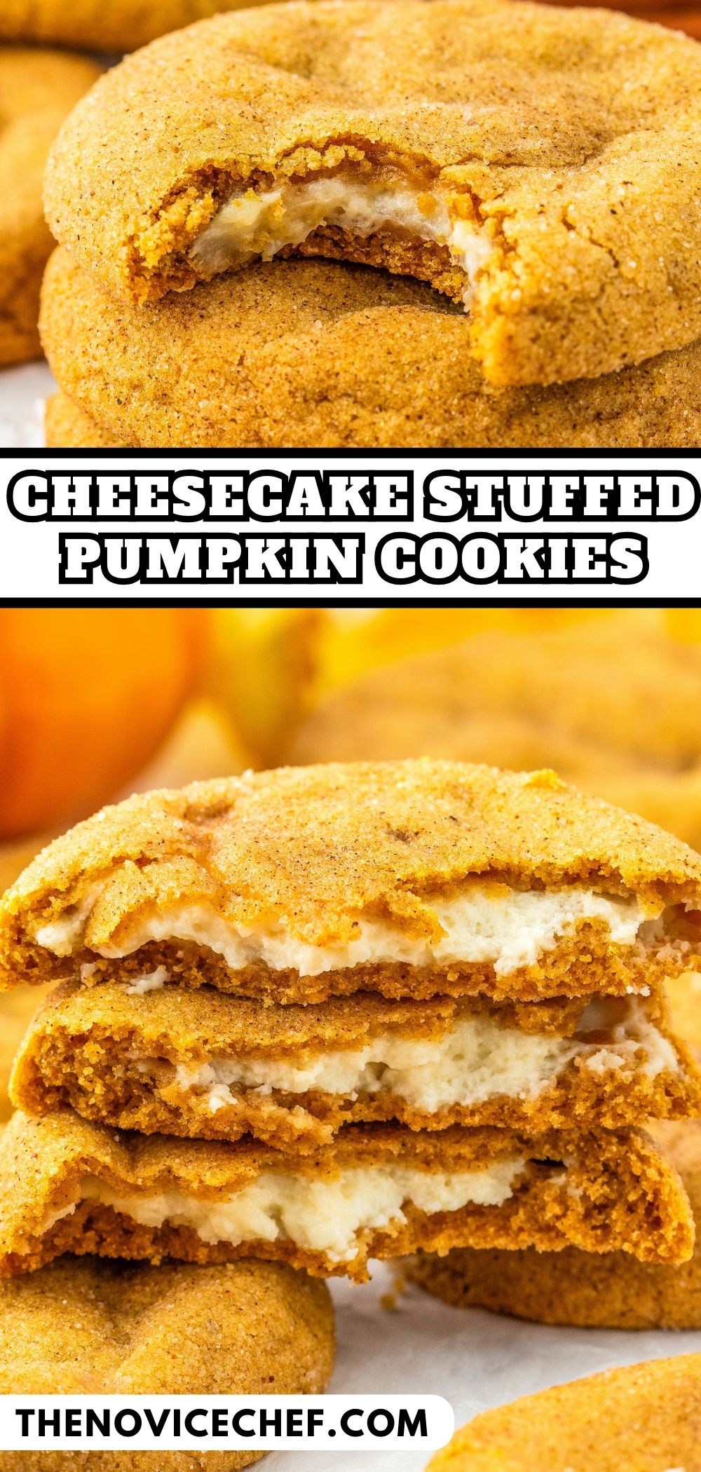 Soft Pumpkin Cheesecake Cookies Recipe | The Novice Chef