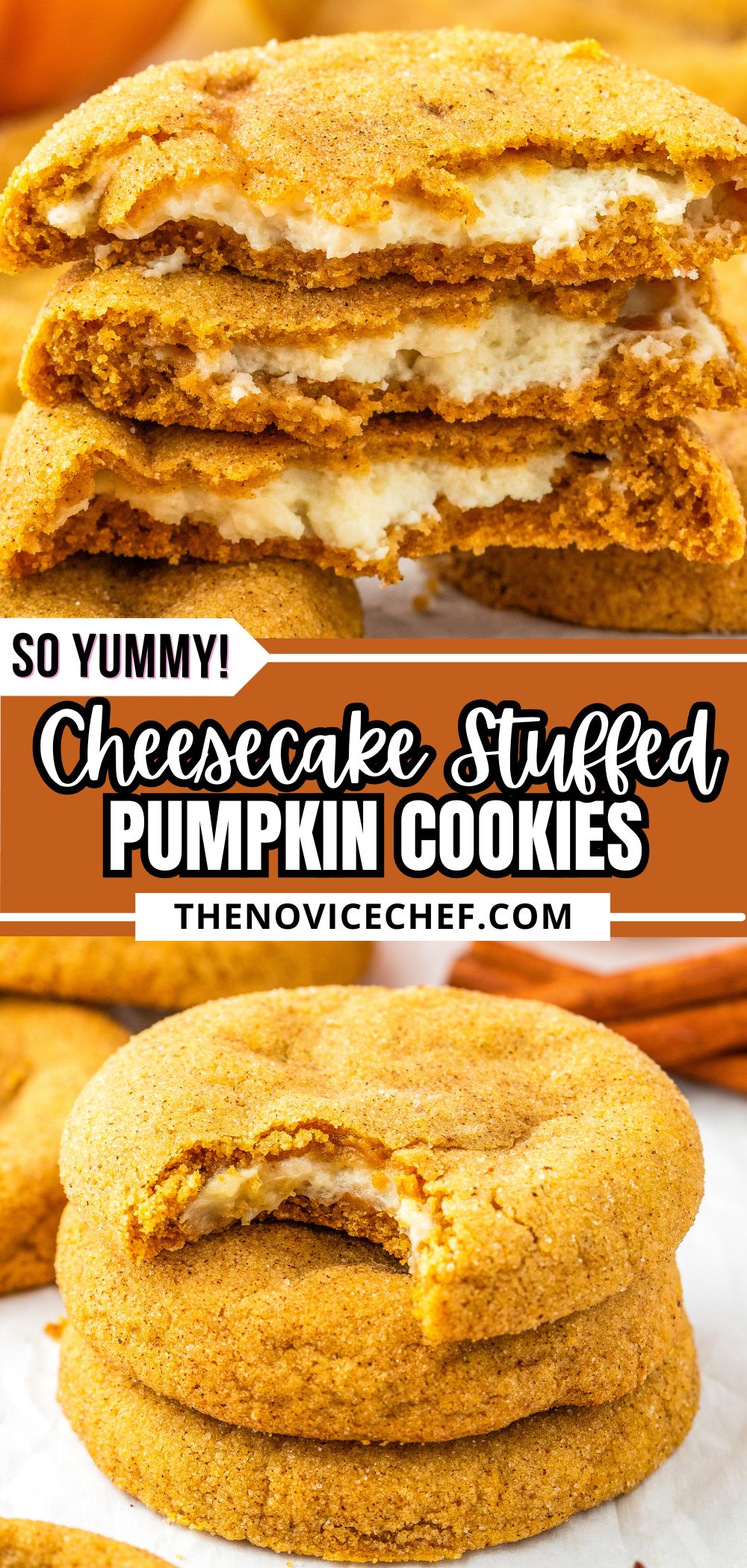 Soft Pumpkin Cheesecake Cookies Recipe | The Novice Chef