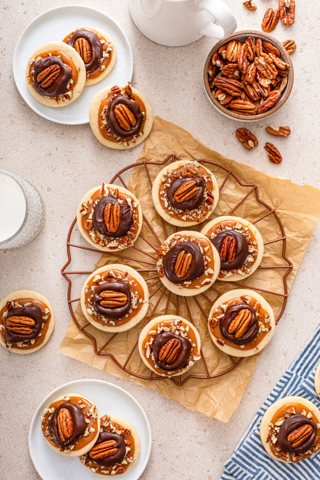 Chewy Turtle Cookies | The Novice Chef
