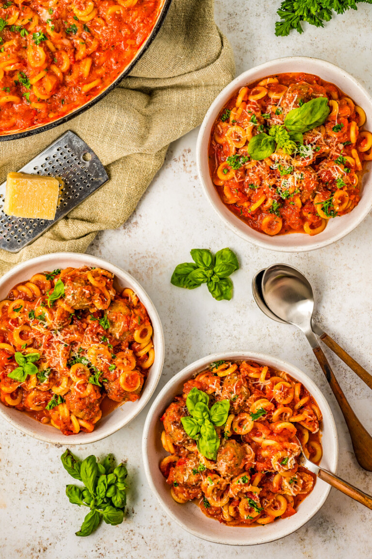 Best Homemade SpaghettiOs With Meatballs | The Novice Chef