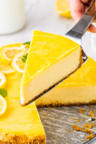 Lemon Cheesecake Recipe With Lemon Curd | The Novice Chef