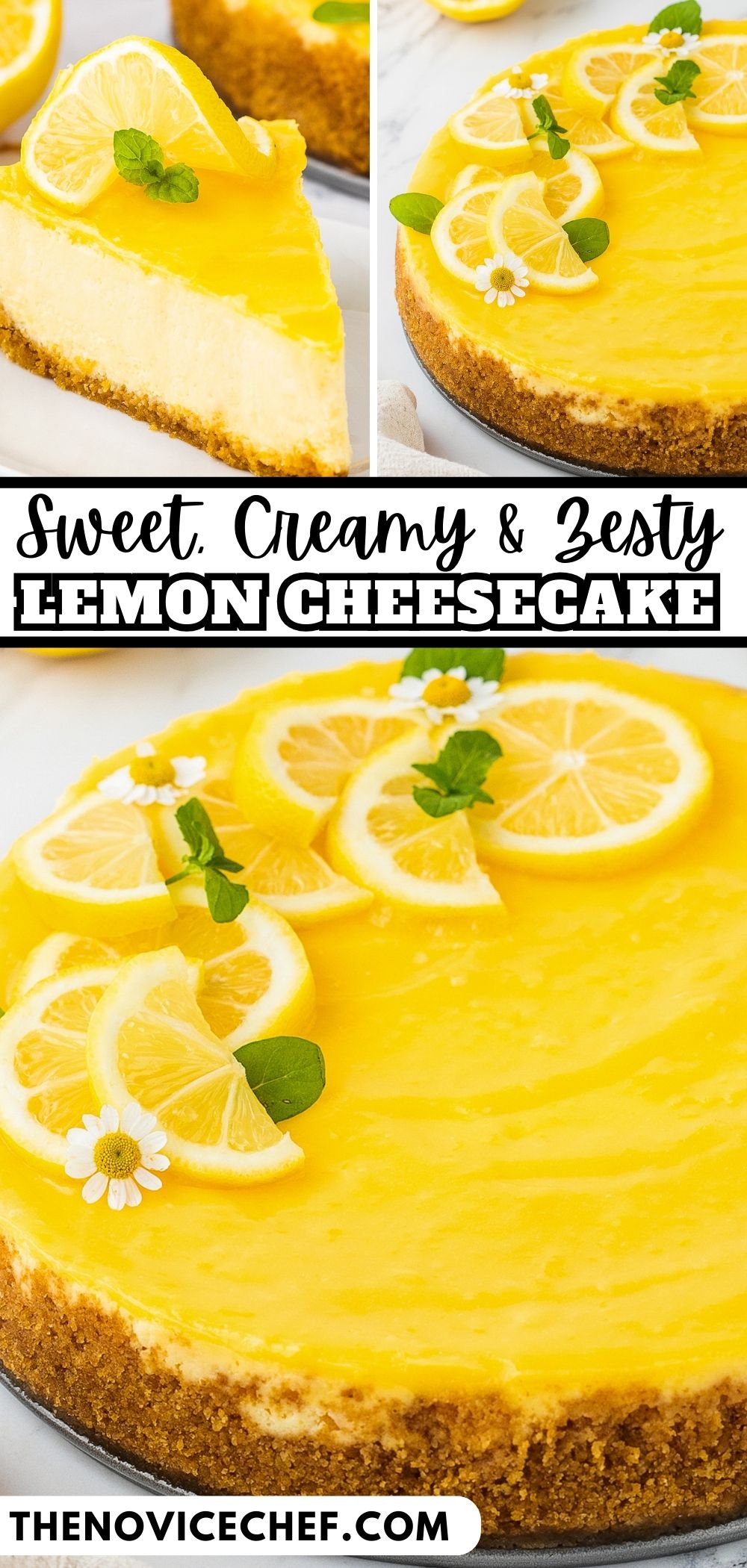 Lemon Cheesecake Recipe With Lemon Curd | The Novice Chef
