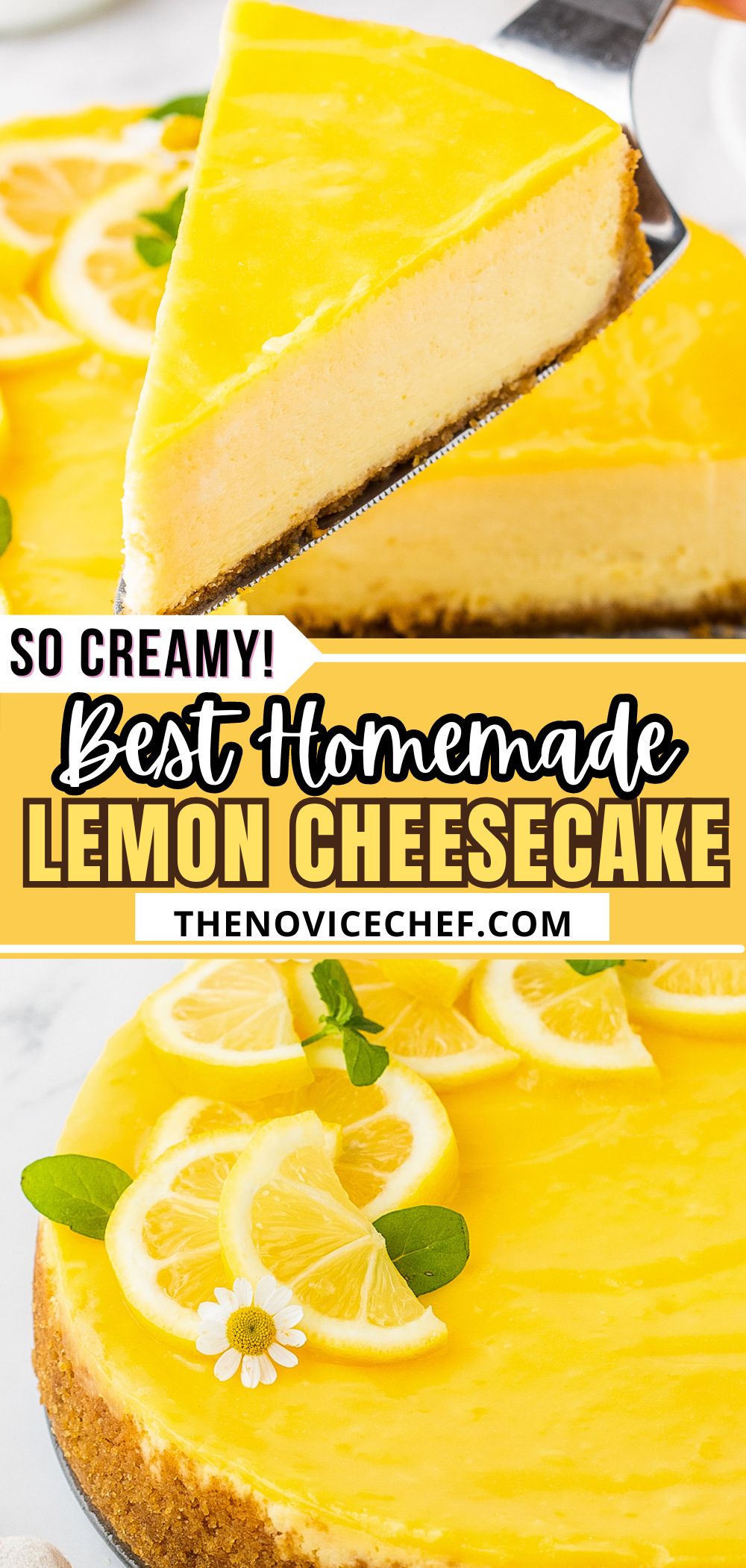 Lemon Cheesecake Recipe With Lemon Curd | The Novice Chef