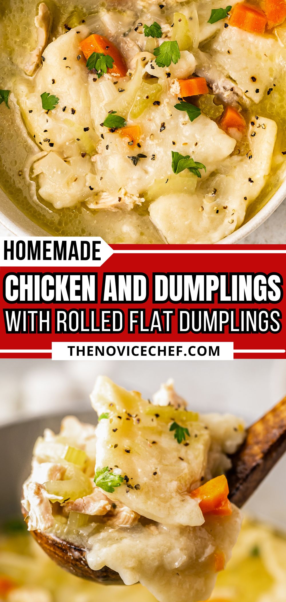 Southern Chicken and Dumplings Recipe | The Novice Chef