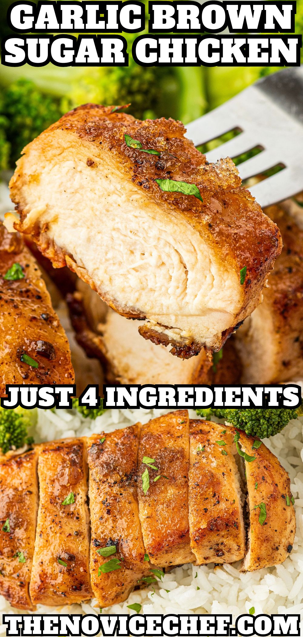 Garlic Brown Sugar Chicken Recipe | The Novice Chef